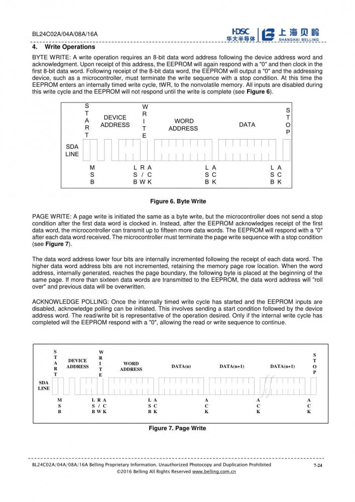 BL24C08A datasheet page 7