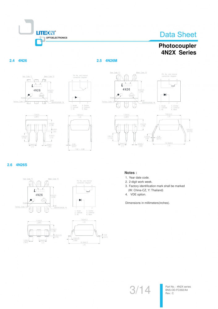 LITEON 4N28S-TA1 datasheet page 4