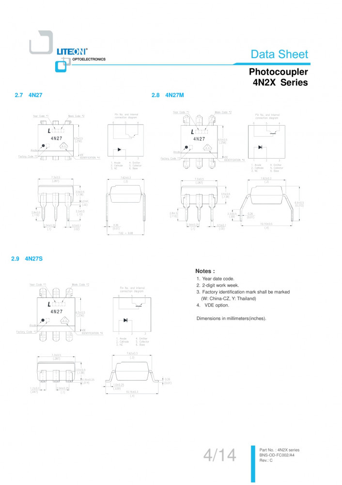LITEON 4N28S-TA1 datasheet page 5