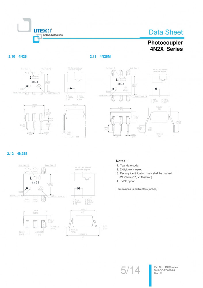 LITEON 4N28S-TA1 datasheet page 6