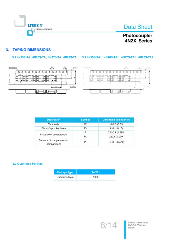LITEON 4N28S-TA1 datasheet page 7