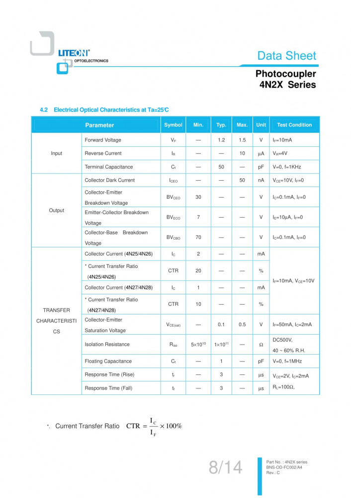 LITEON 4N28S-TA1 datasheet page 9