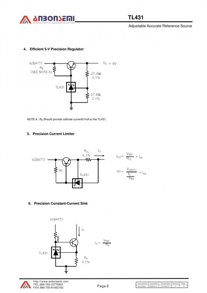 AnBon TL431 datasheet page 6