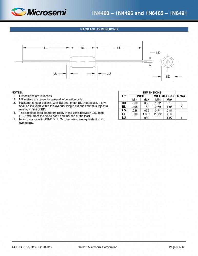 1N4465 datasheet page 6
