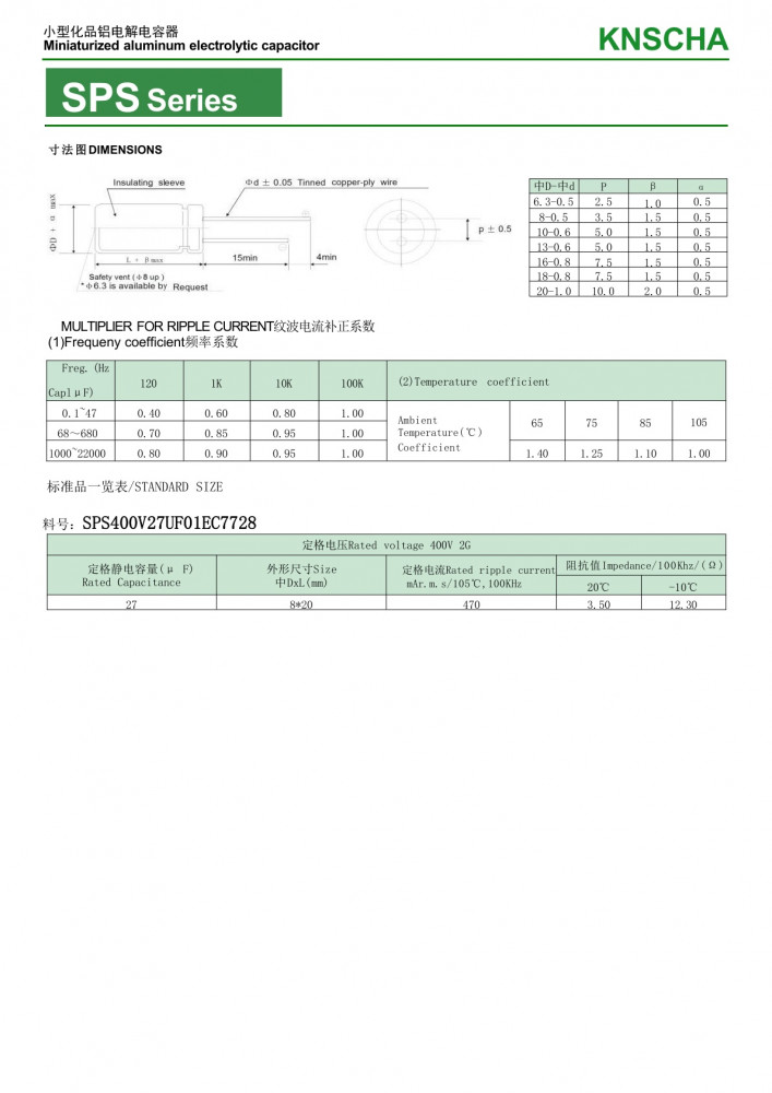 KNSCHA SPS Series datasheet page 2