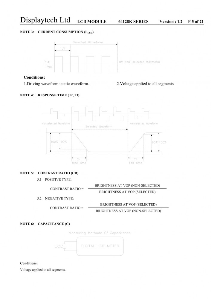 64128K FC BW-3 specification document page 5