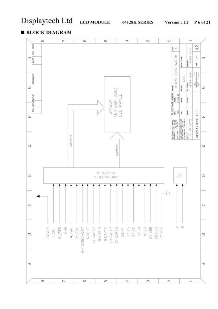 64128K FC BW-3 specification document page 6