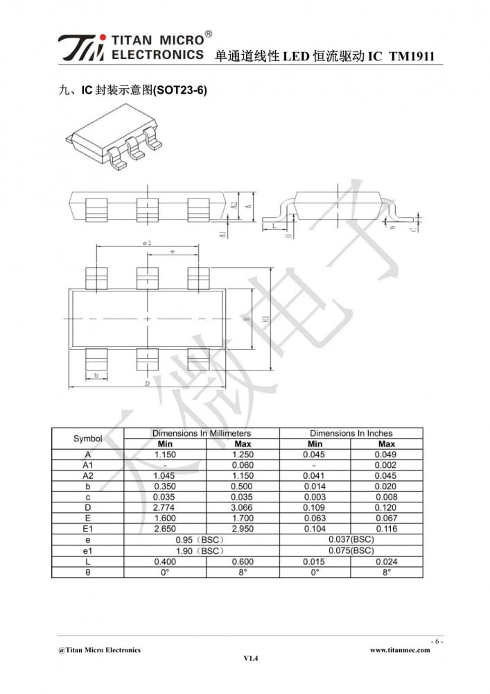 TM1911 technical document page 6