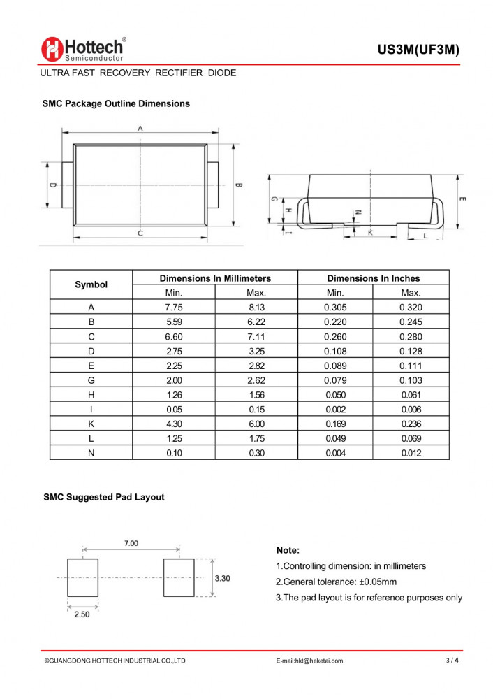US3M datasheet page 3