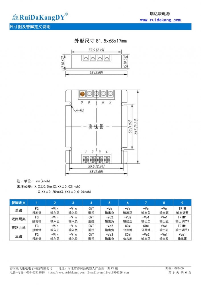 BDF series datasheet page 6
