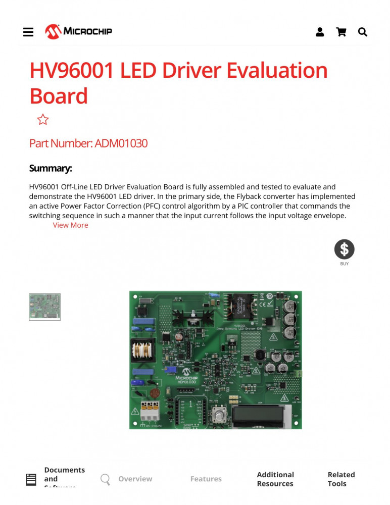 ADM01030 HV96001 evaluation board documentation page 1