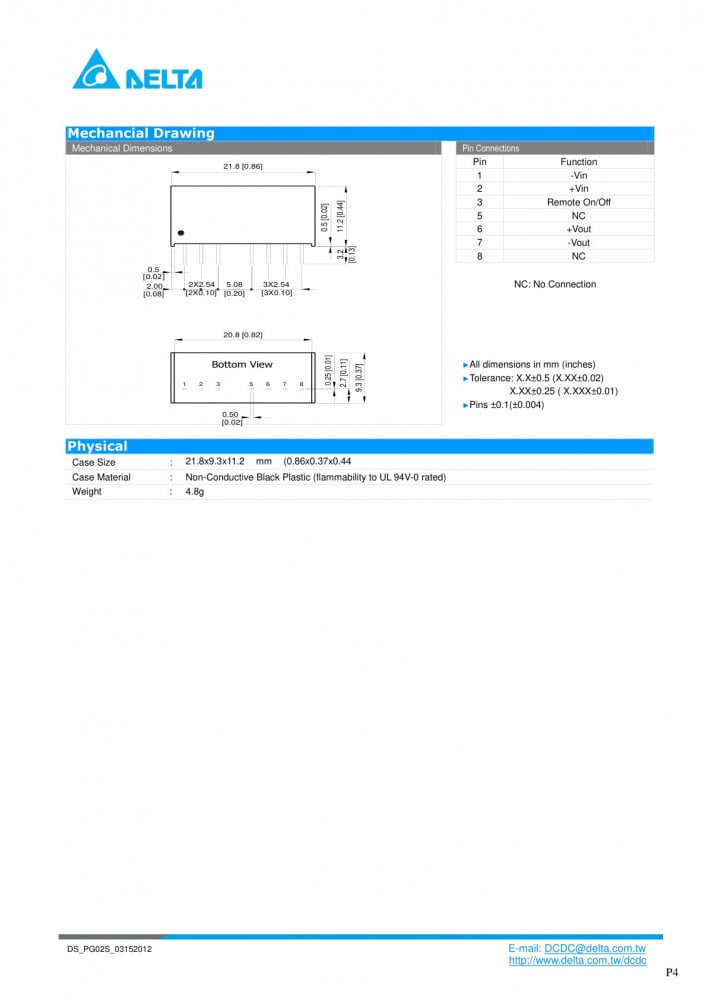PG02S0505A datasheet page 4