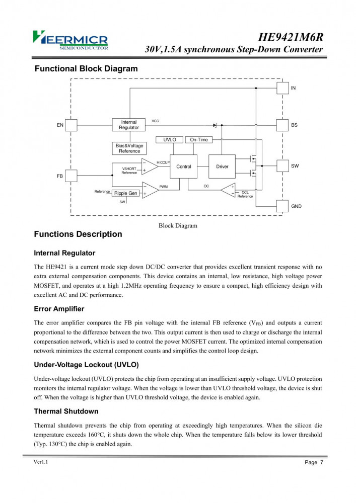 HE9421M6R datasheet page 7