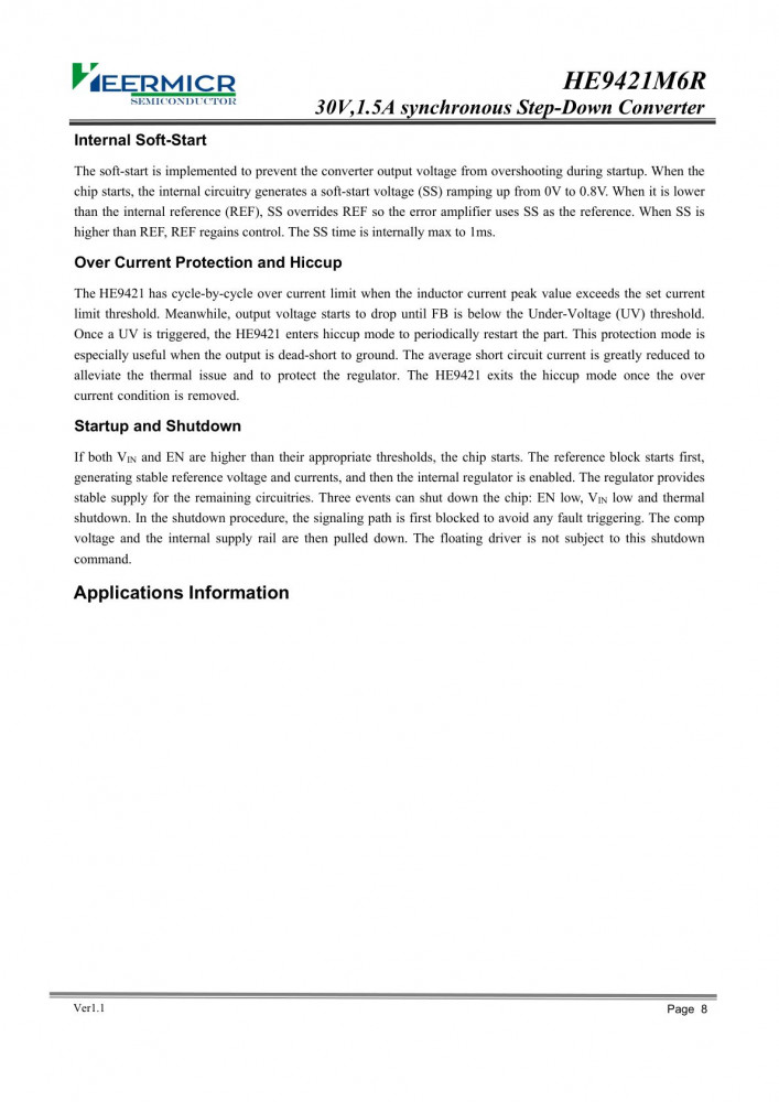 HE9421M6R datasheet page 8