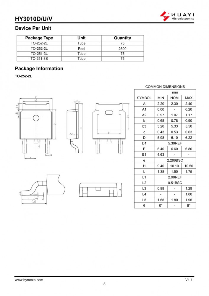 HY3010D datasheet page 7