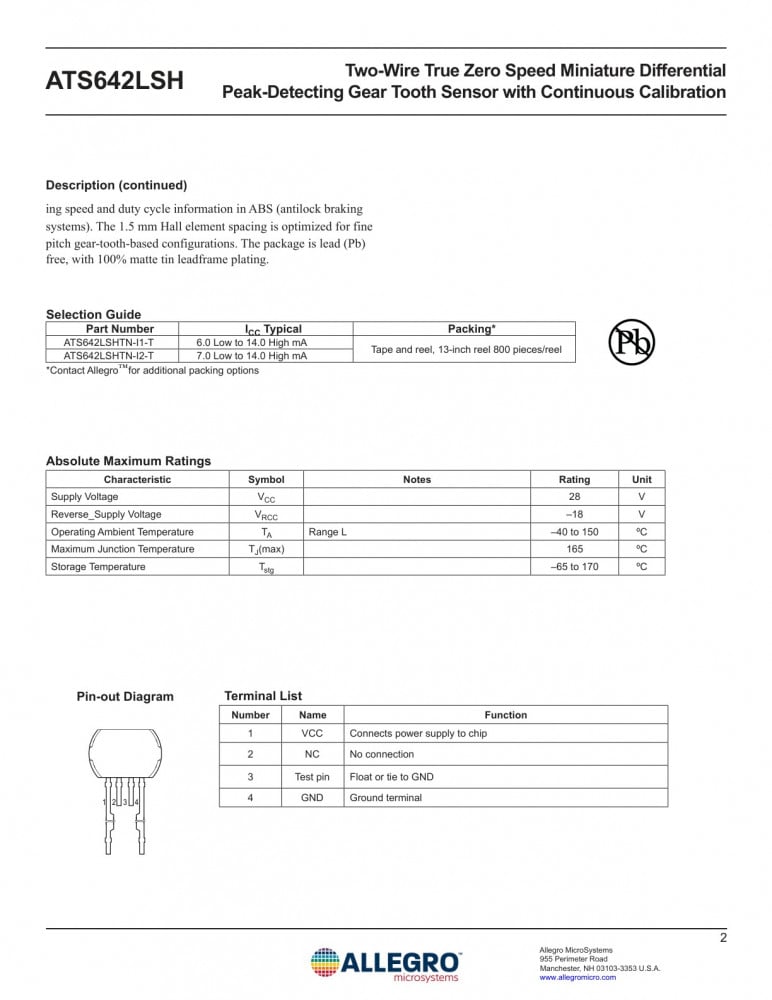 ATS642LSHTN-I1-T datasheet page 2
