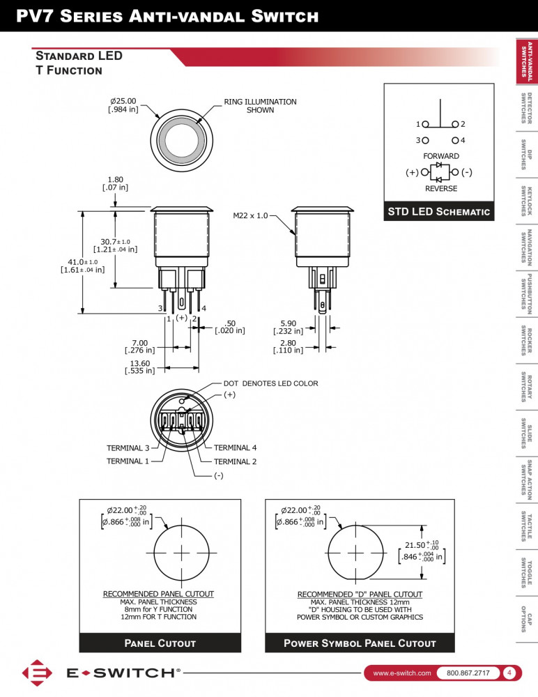 PV7 series datasheet page 4
