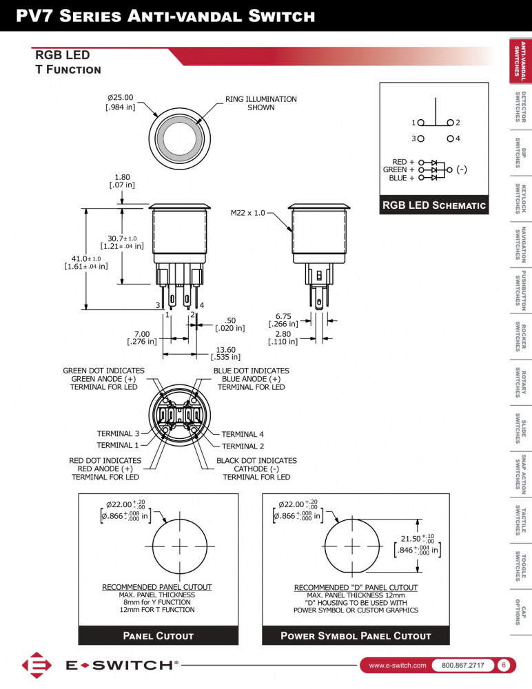PV7 series datasheet page 6