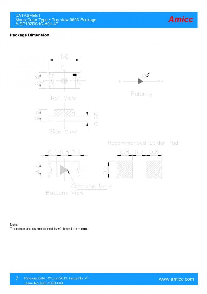 A-SP192DS1C-A01-4T datasheet page 7