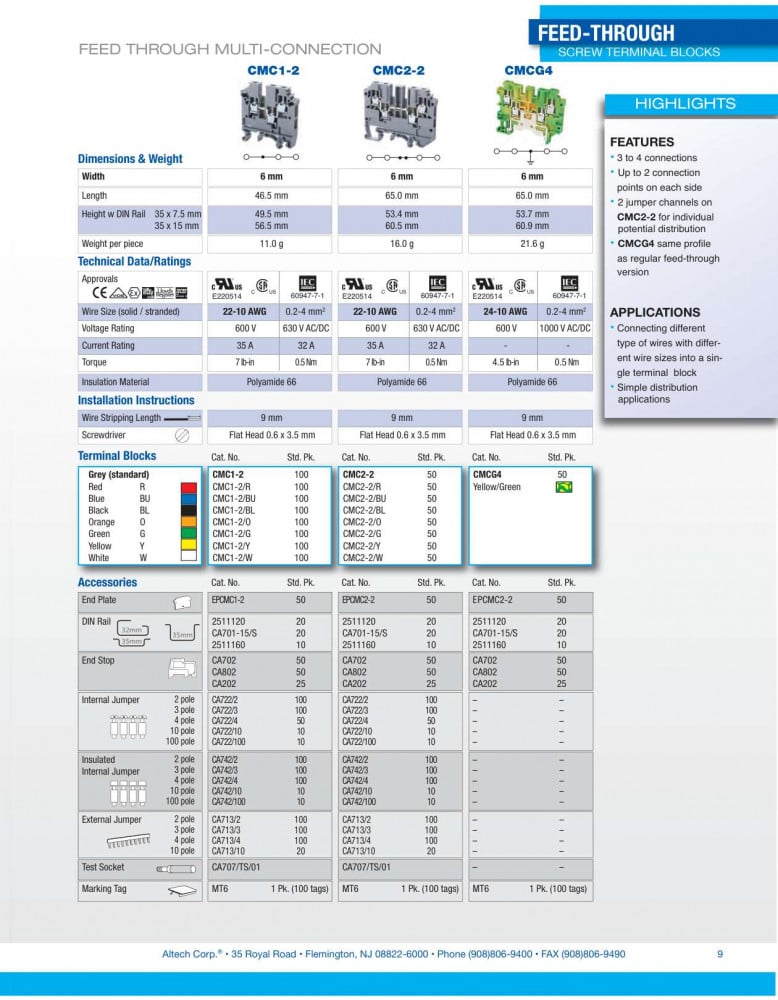 Altech EPCMC1-2 technical document page 1
