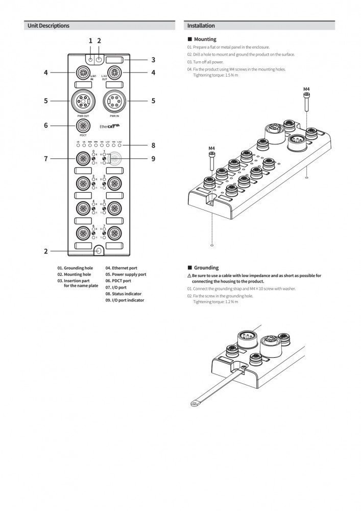 ADIO-EC product manual page 4
