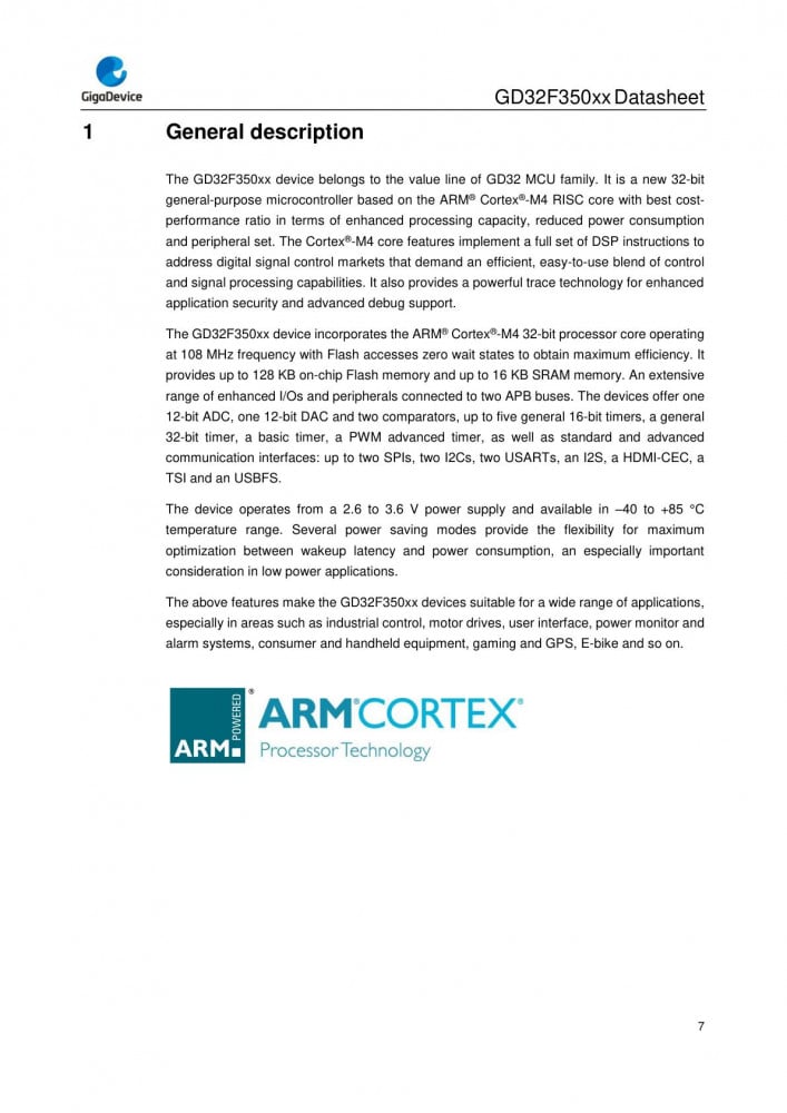 GD32F350RBT6 datasheet page 8