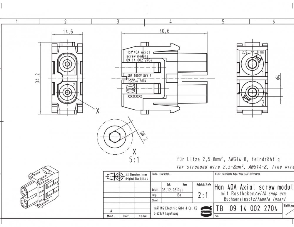 Harting 09990000313 technical document page 3