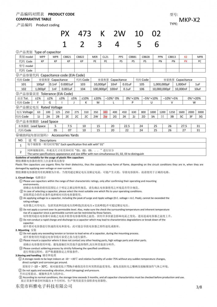 KYET PX473K2W1002 specification page 3