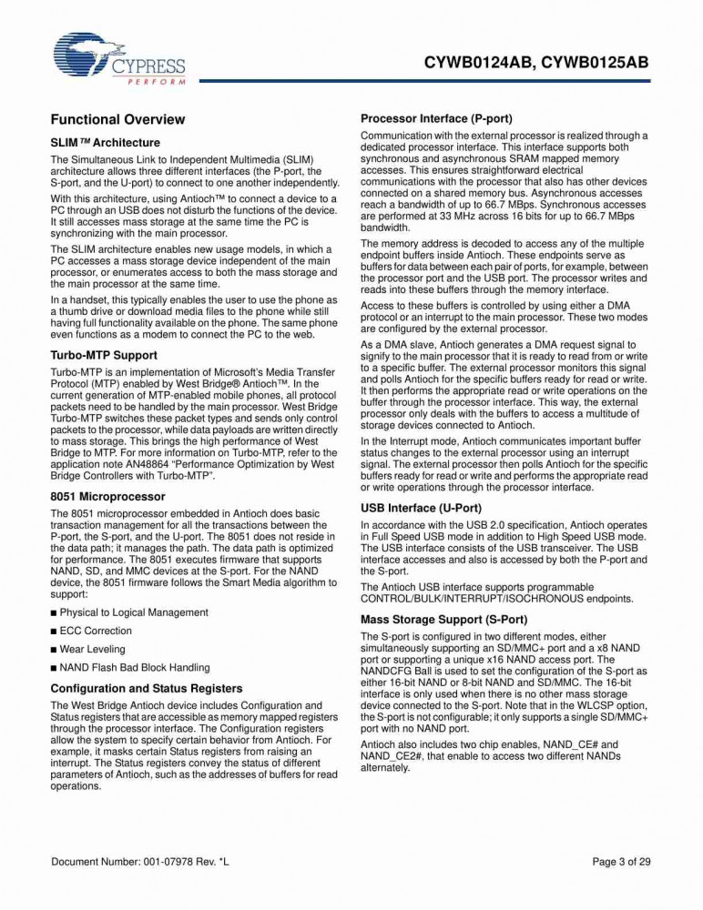 CYWB0125ABX-FDXIT technical document page 3