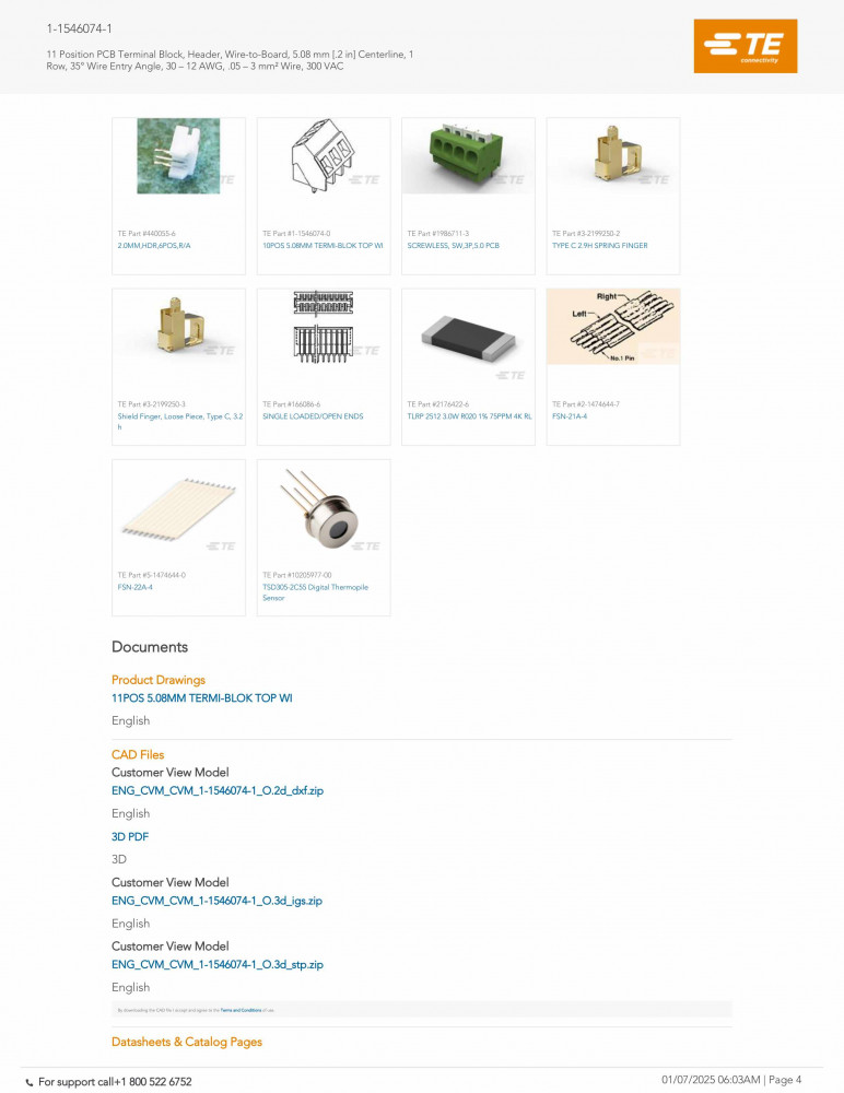 TE Connectivity 1-1546074-1 document page 4
