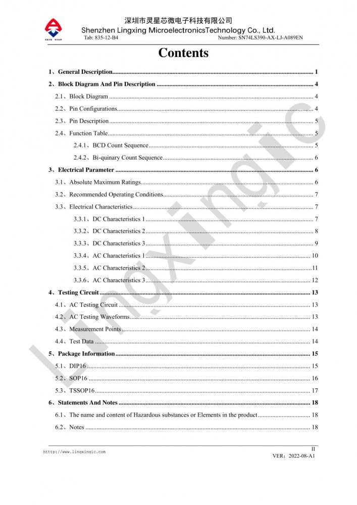 SN74LS390DR(LX) datasheet page 2