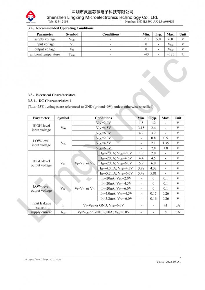 SN74LS390DR(LX) datasheet page 9
