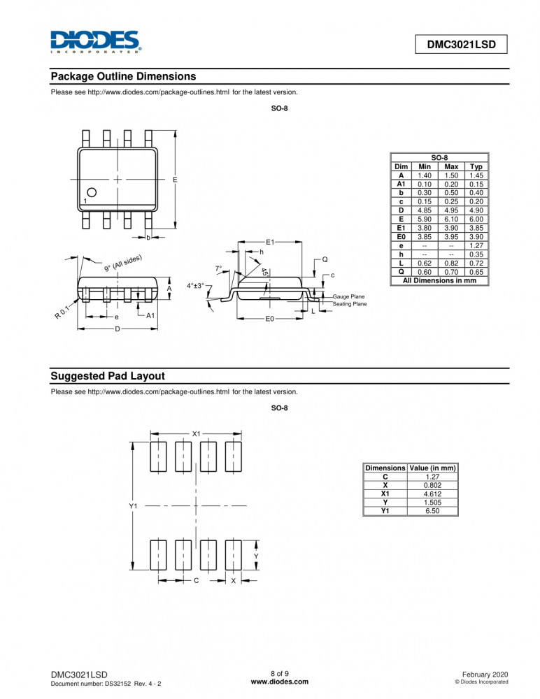DMC3021LSD-13 datasheet page 8
