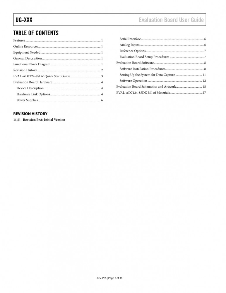 EVAL-AD7124-8SDZ document page 2