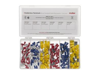Solderless Terminals Kit, Partial Insulated Quick Disconnects, 150 Pieces for sale