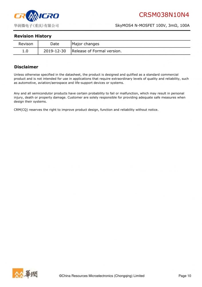 CRSM038N10N4 datasheet page 10