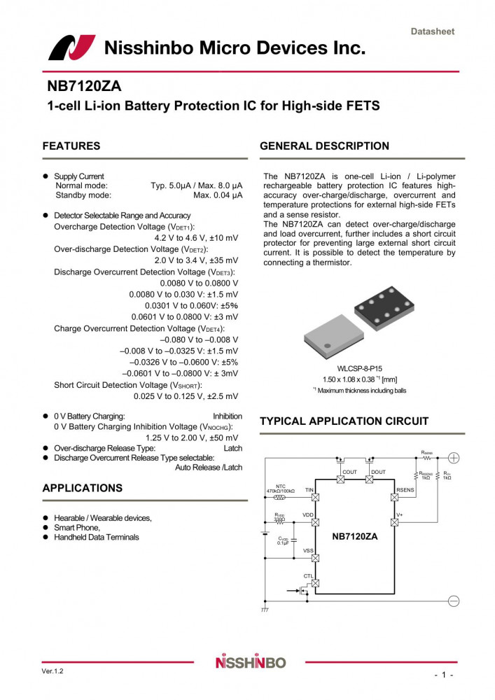 NB7120ZA document page 1