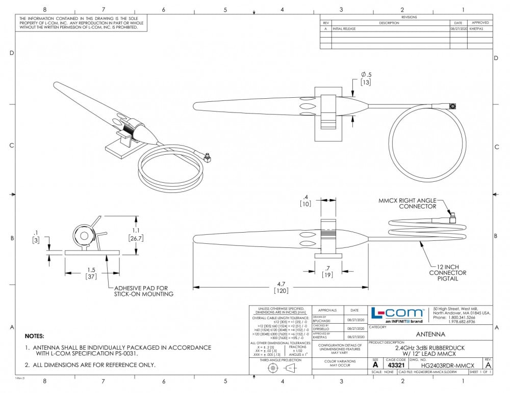 HG2403RDR-MMCX technical document