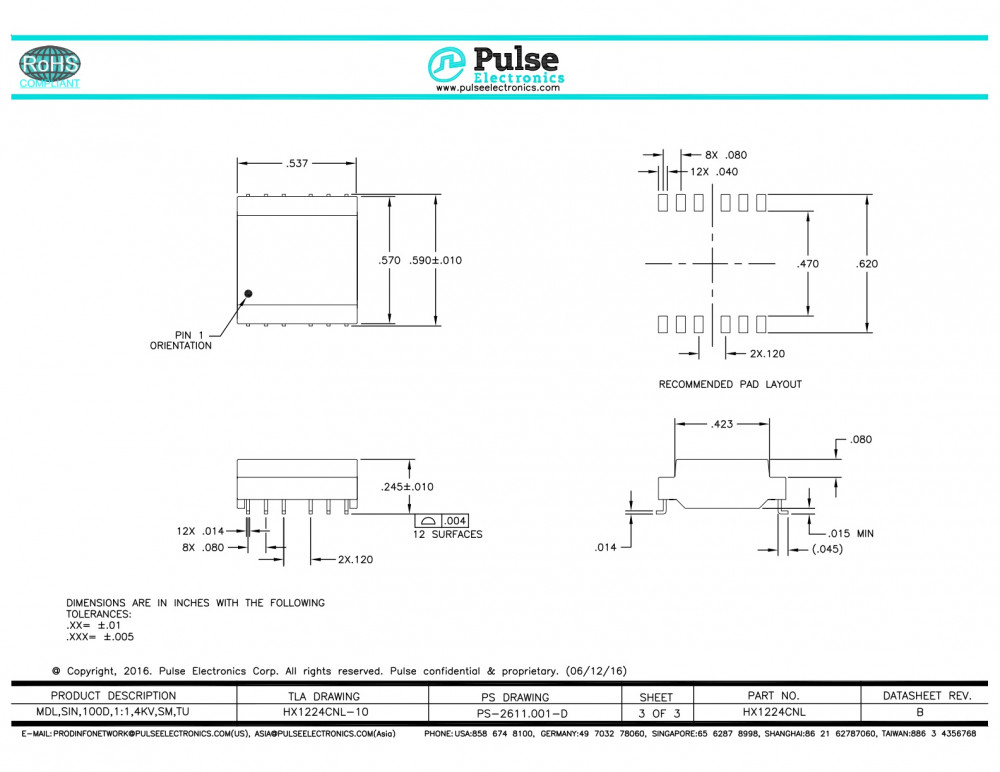 HX1224CNLT datasheet page 3