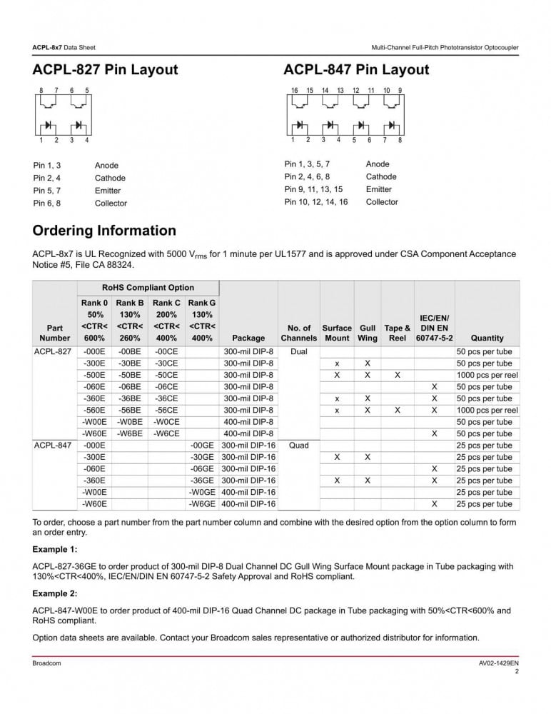 ACPL-827 datasheet page 2