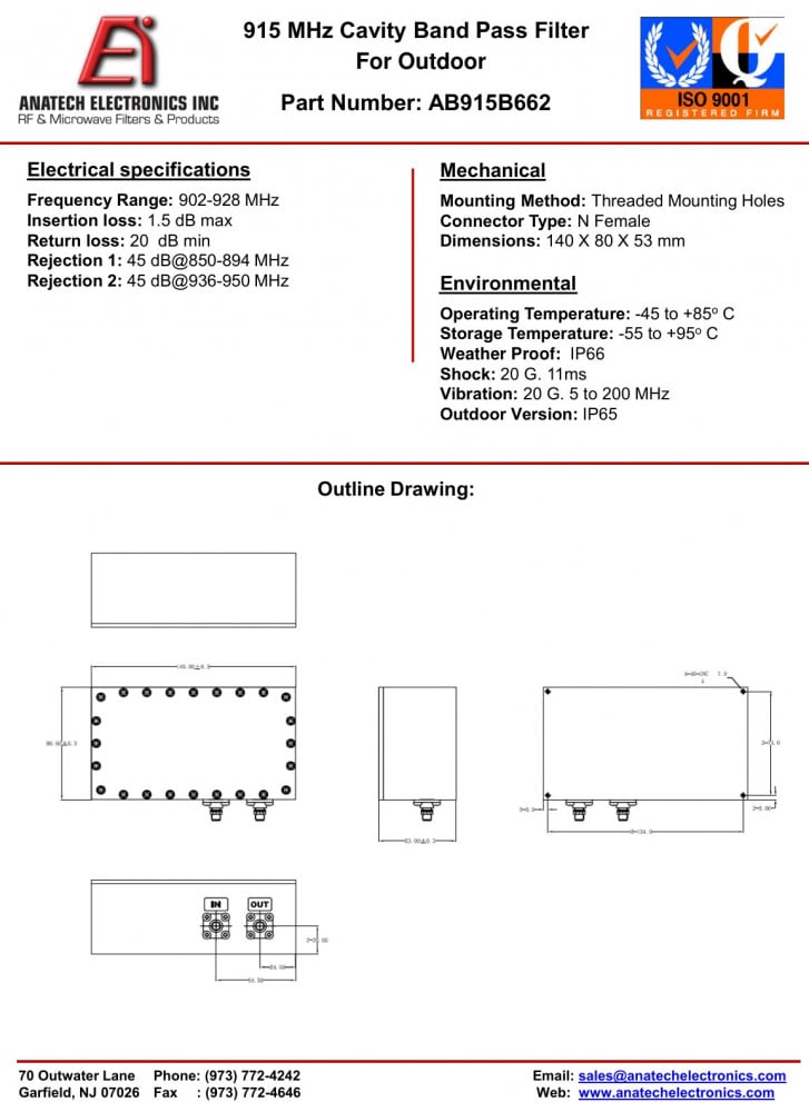 AB915B662 technical document page 1