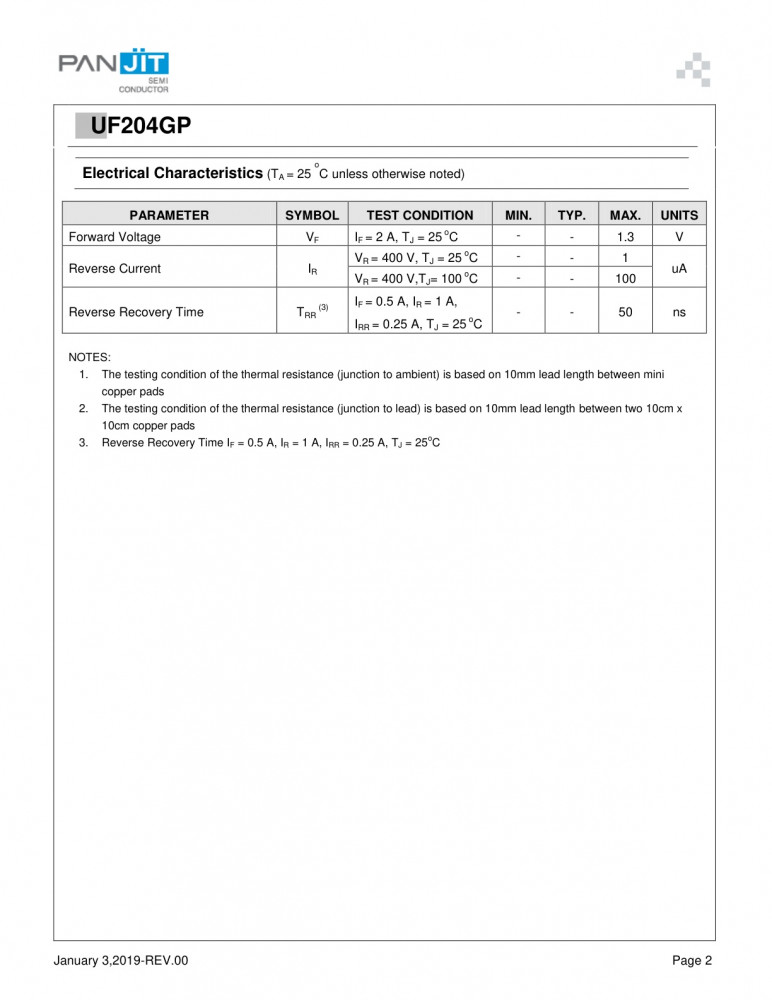 UF204GP datasheet page 2
