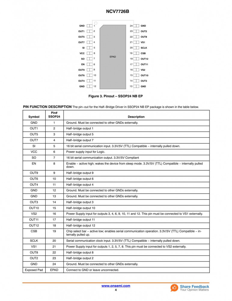 NCV7726B document page 4