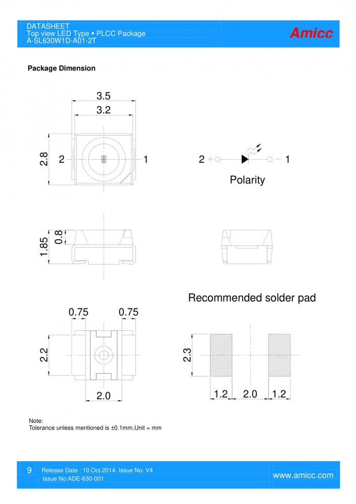 A-SL630W1D-A01-2T datasheet page 9