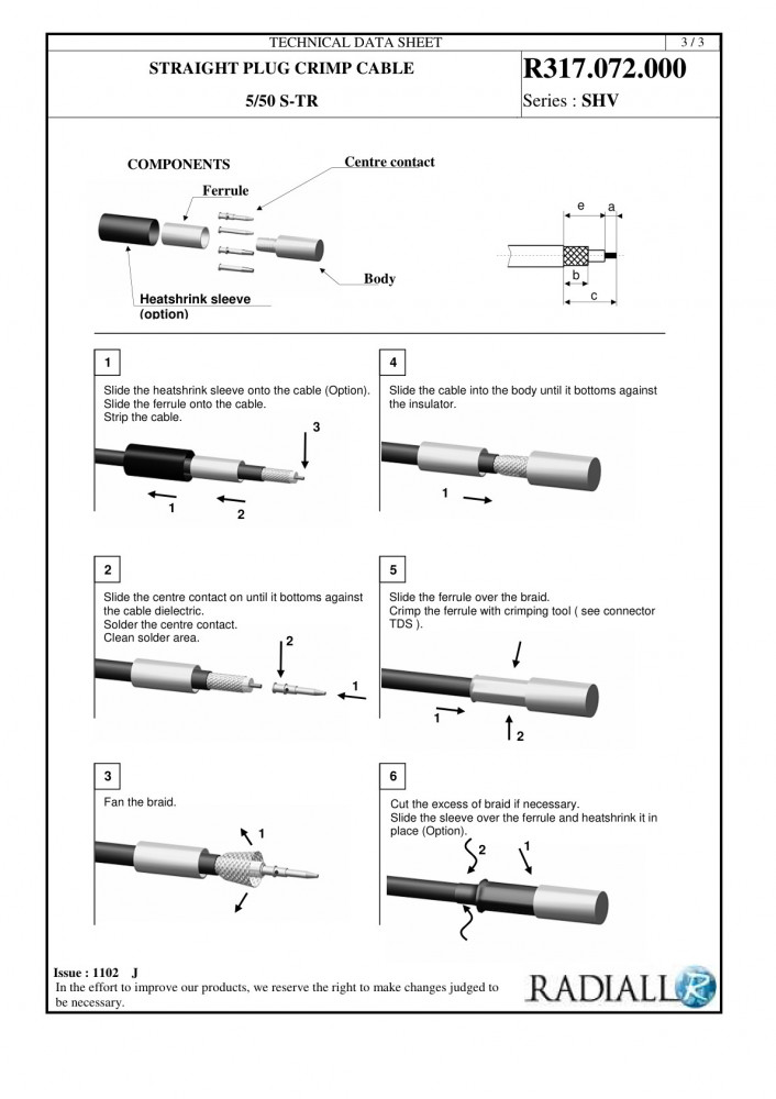 Radiall R317072000 technical document page 3