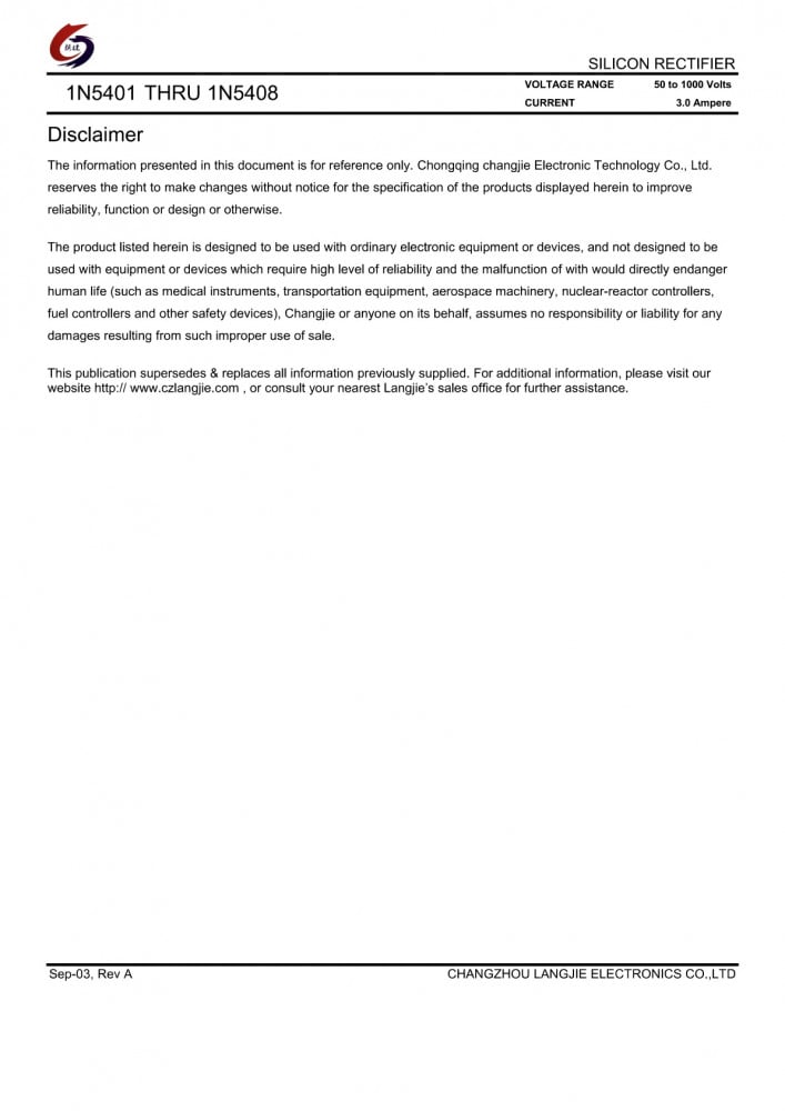 1N5401 datasheet page 5