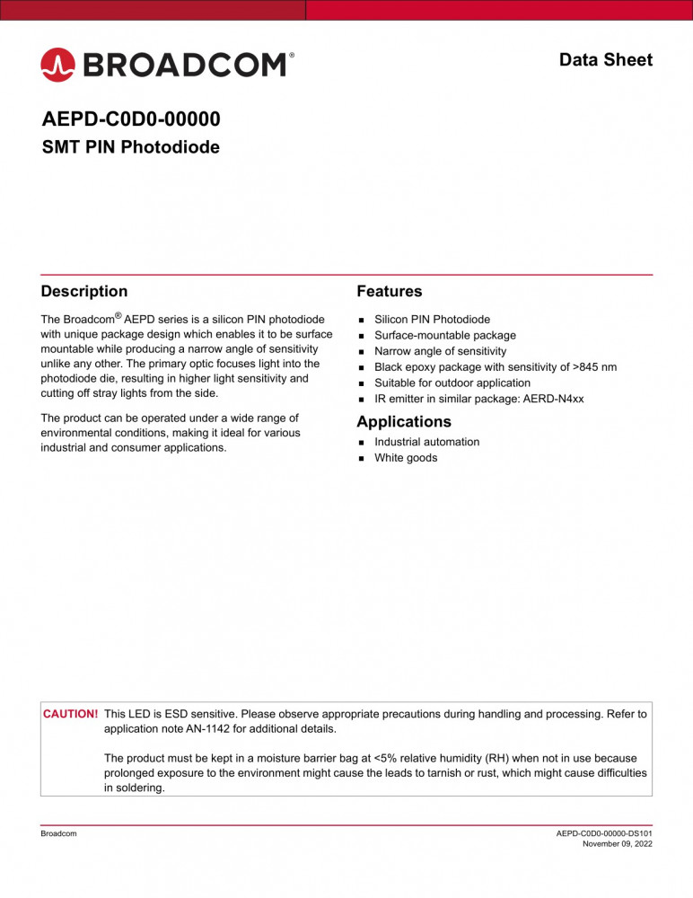 AEPD-C0D0-00000 datasheet page 1