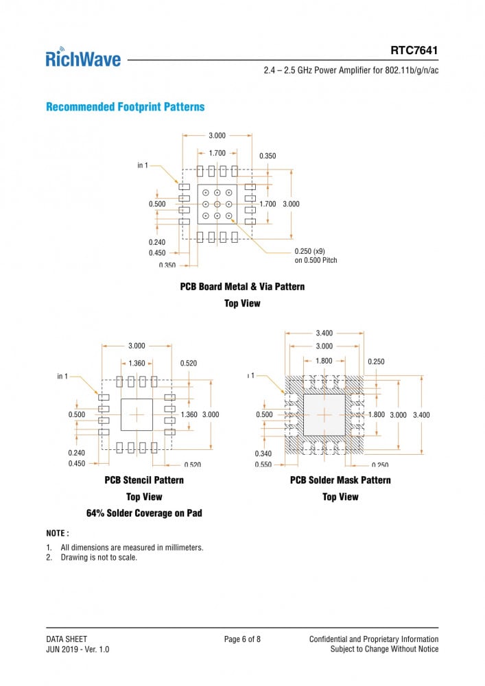 RTC7641 datasheet page 6