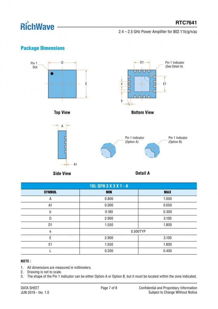 RTC7641 datasheet page 7