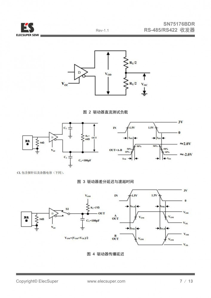 SN75176BDR technical document page 7